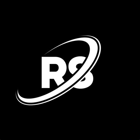 Rs R S Letter Logo Design Initial Letter Rs Linked Circle Uppercase Monogram Logo Red And Blue