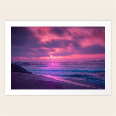 Pink And Purple Beach Sunsets