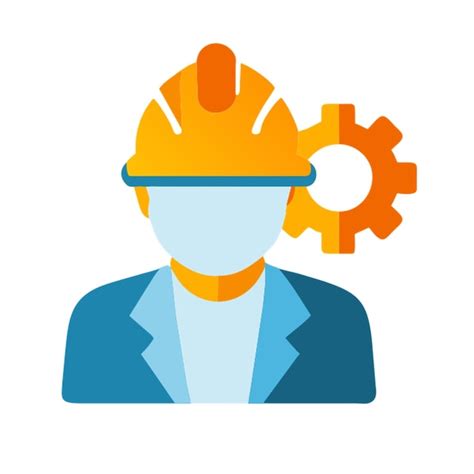 엔지니어 생각 아이콘 프리미엄 벡터