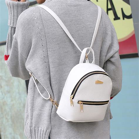 Mini Shoulder Bag Pu Leather Women Leather Backpac Grandado