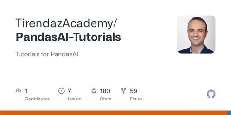 Github Tirendazacademypandasai Tutorials Tutorials For Pandasai