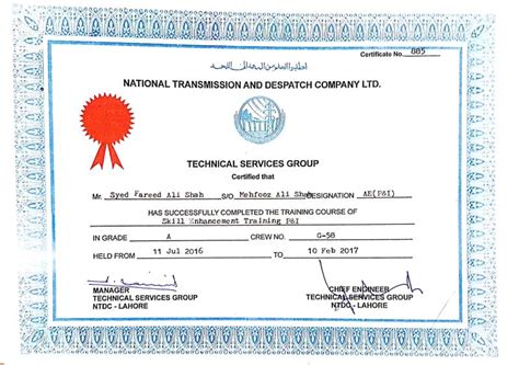 Syed Fareed Ali Shah Kazmi On Linkedin Finally Got Certificate Of 6 Months Pandi Training 16
