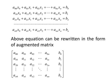 Gauss Elimination Methodpptx Physics Science