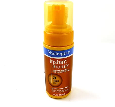 Neutrogena Instant Bronze Sunless Tanner And Bronzer In One Deep 4
