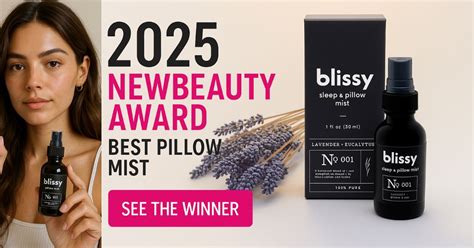 Top Sleep Scent Blissy Pillow Mist Earns Major Beauty Award