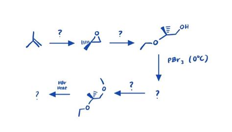 Solved Fill In The Missing Reagent Product In The Synthesis