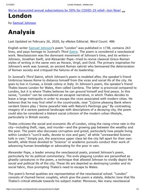 London Analysis Pdf Classics General Fiction