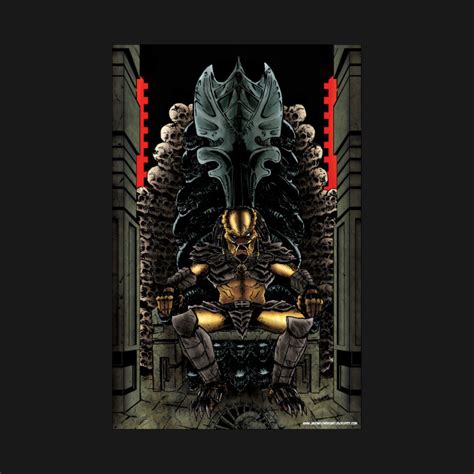 Predator Throne Movie T Shirt By Jason Flowers The Shirt List