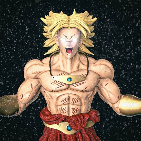 Broly 3d Model 3d Printable Cgtrader