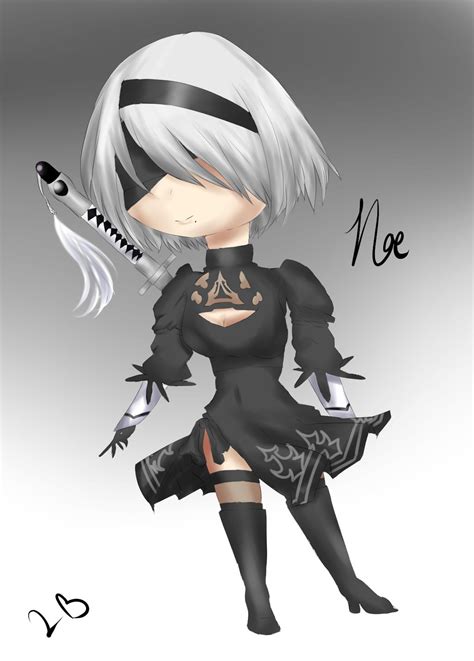 2b Chibi By Amuse Noe On Deviantart
