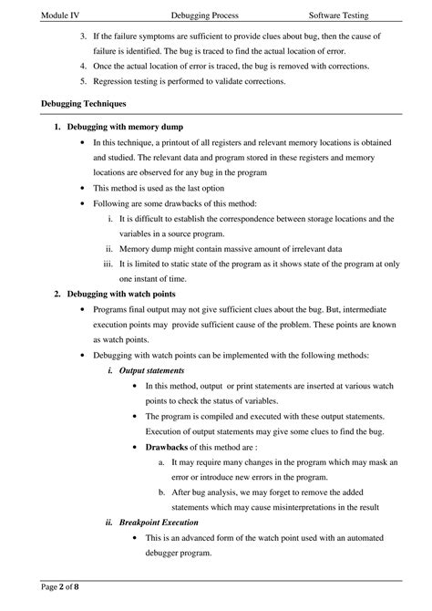 Solution Module Iv Debugging Process Studypool