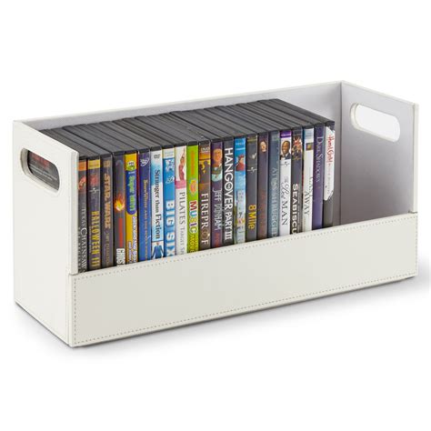 Stock Your Home Dvd Storage Box Movie Shelf Organizer For