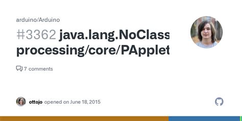 java lang noclassdeffounderror processing core papplet · issue 3362