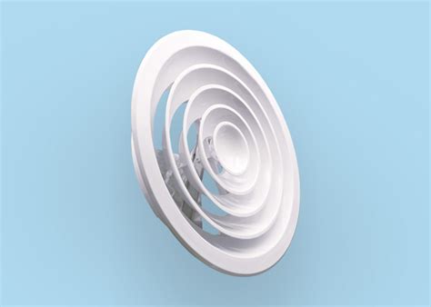 Round Ceiling Diffuser Fk005 With Damper Control