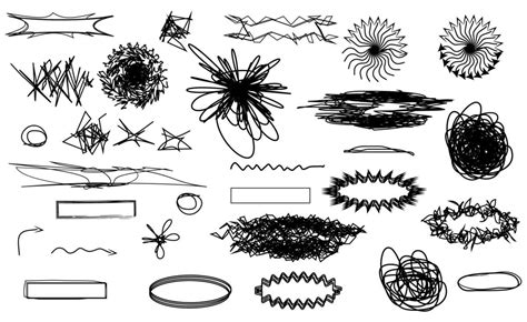 Scribble Elements Vector Art Icons And Graphics For Free Download