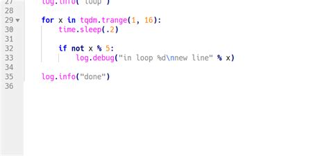 Tqdm Logging Message Containing Line Feed Gets Eaten After Line Feed