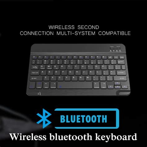 Jual Wireless Keyboard Bluetooth Connection For Ipad Android Phone Tablet Laptop 10inch Shopee