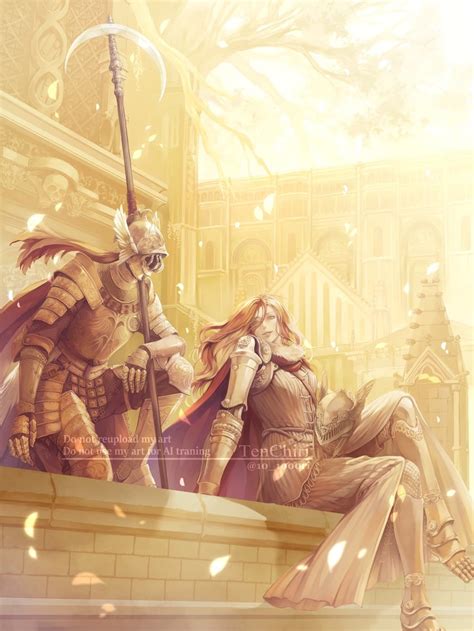 Malenia Blade Of Miquella And Cleanrot Knight Finlay Elden Ring Drawn