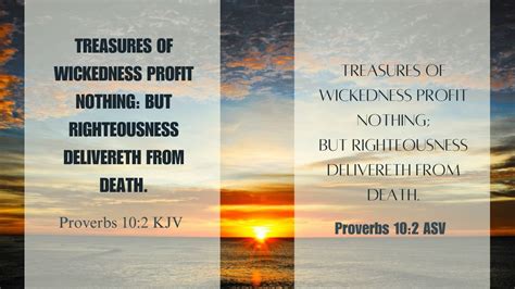 What Does Proverbs 10 2 Mean