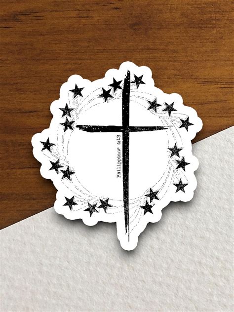 Philippians 4 13 Sticker Faith Sticker Christian Sticker Etsy