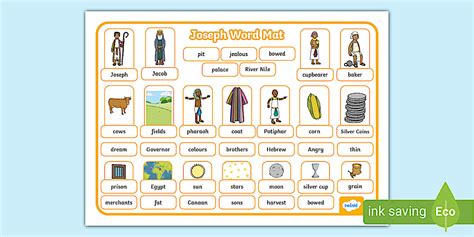 Cursive Joseph Word Mat Teacher Made Twinkl