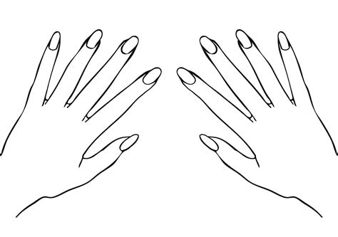Printable Blank Nail Template Printable Nail Art Templates Printable