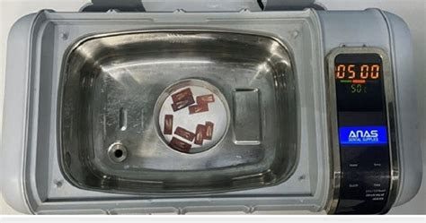 The Samples Inside The Ultrasonic Vibrator Download Scientific Diagram