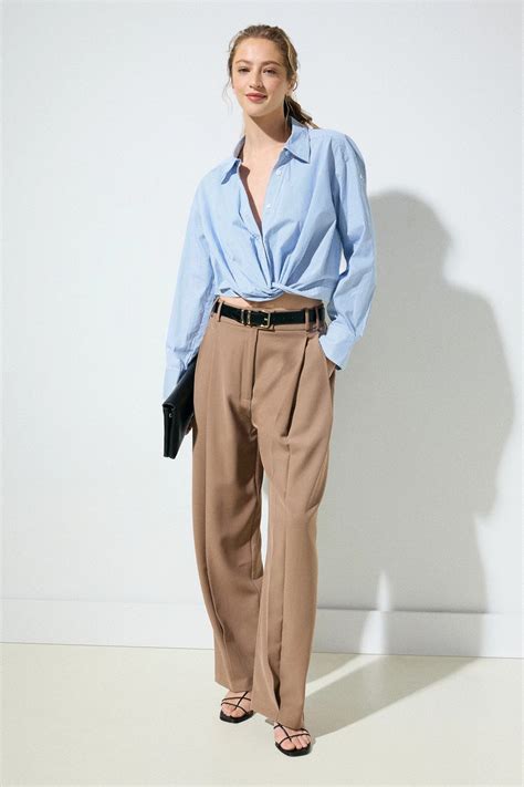 Leo Stripe Long Sleeve Button Up Top By Alc Rent The Runway