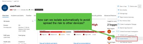 Defender For Endpoint How Isolate Device With High Risk Automatically Microsoft Qanda