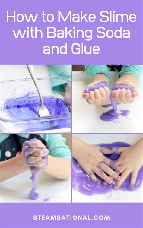 How To Make Slime With Baking Soda Just 2 Ingredients Baking Soda