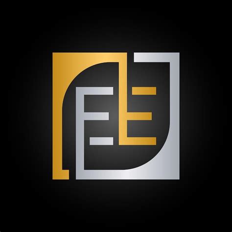 Premium Vector Ee Logo Design Template Vector With Square Background