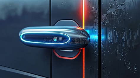 Modern Door Lock Features Illuminated Indicators Showcasing Advanced