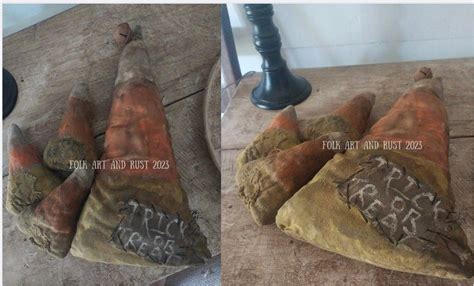 Primitive Candy Corn E Patterns Large And Small Instant Etsy