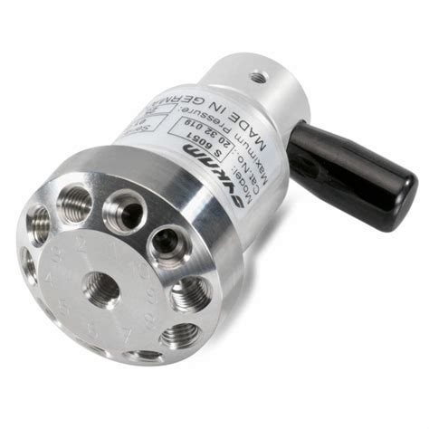 S 6051 1x10 Way Preparative Hplc Valve Sykam Chromatography