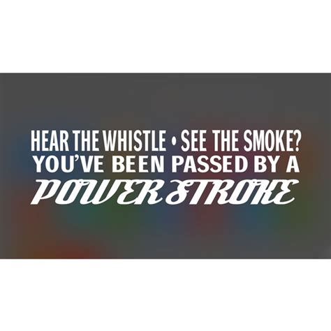 Powerstroke Turbo Sticker Funny Rolling Coal 4x4 Fwd Truck Car Van