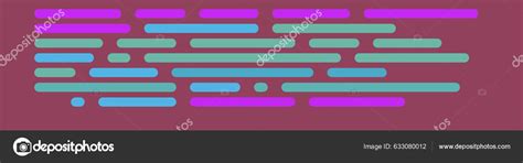 Code Screen Vector Illustration Flat Cartoon Coding Lines Simulation Stock Vector By ©yuriy