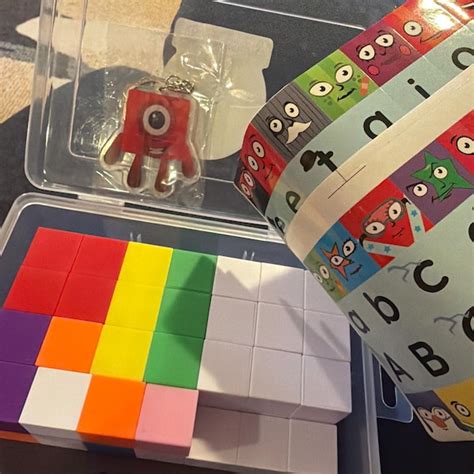 Alphablocks Set Colored Alphablocks Dyi Kit Etsy