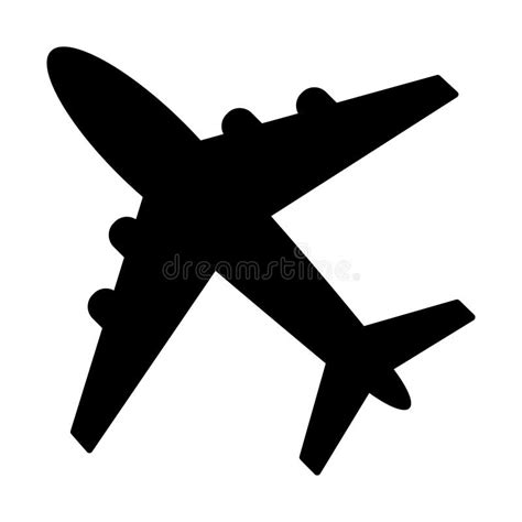 Airplane Icon Simple Flat Vector Plane Icon Aircraft Sign Flight