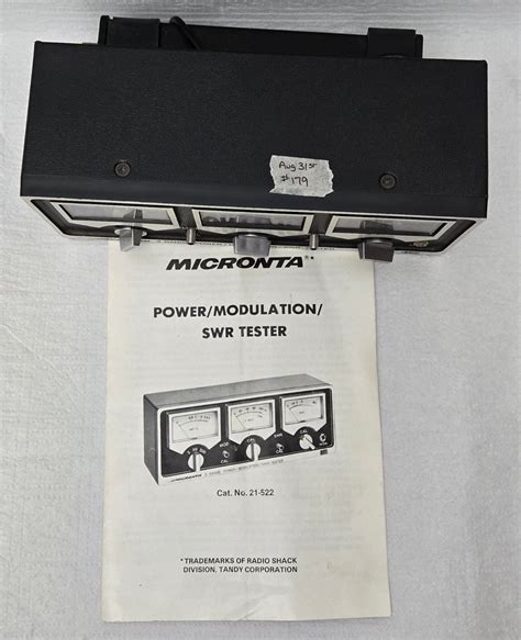Micronta Power Modulation Swr Tester With Remote