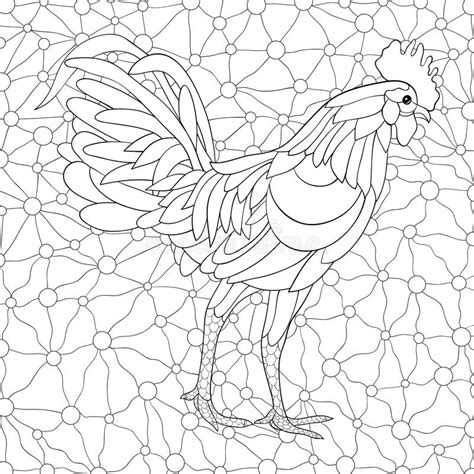 Patterned Rooster Stock Illustrations 139 Patterned Rooster Stock