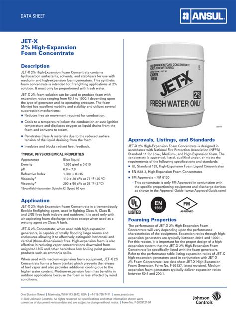 F 2009121 04 Ansul Foam Pdf Foam Liquids