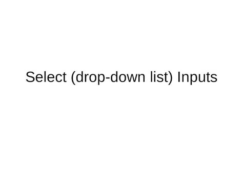 Ppt Select Drop Down List Inputs Insertformlist Menu Dokumentips