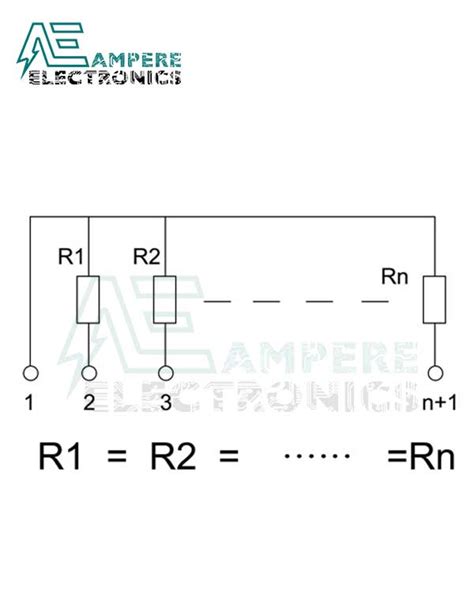 330ohm 7 Resistor Network 8pins Ampere Electronics