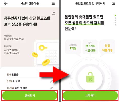 키위뱅크 비상금대출 대상 조건 한도 신청