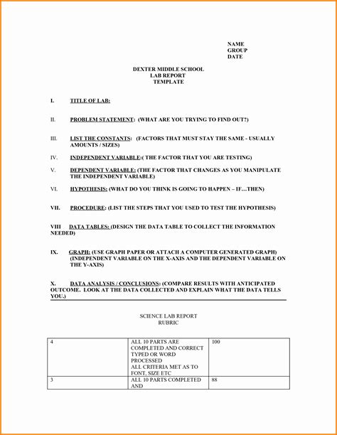 Formal Lab Report Example Examples Of Reports For Biology Proper Regarding Formal Lab Report