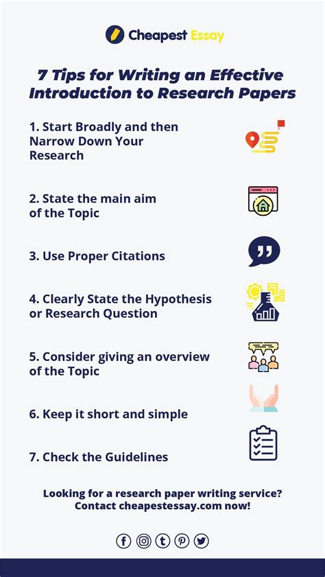 7 Tips For Writing Introduction To Research Papers Research Paper