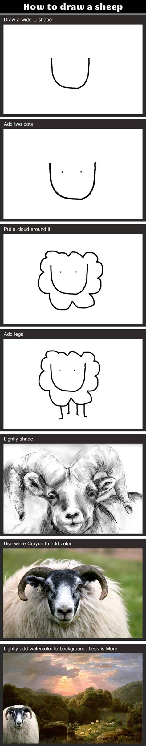 How To Draw A Sheep