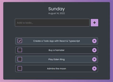 Todo Reacttypscript App