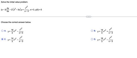 Solved Solve The Initial Value Problem