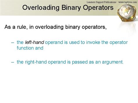 Operator Overloading And Type Conversions Learners Support Publications